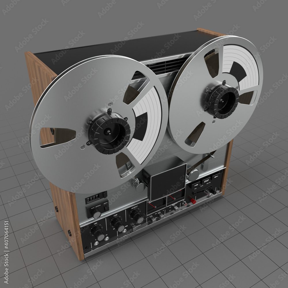 Tape drive Stock 3D asset | Adobe Stock