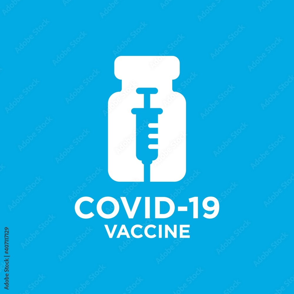 covid-19 vaccine logo icon. illustration of an icon for a vaccine Stock ...