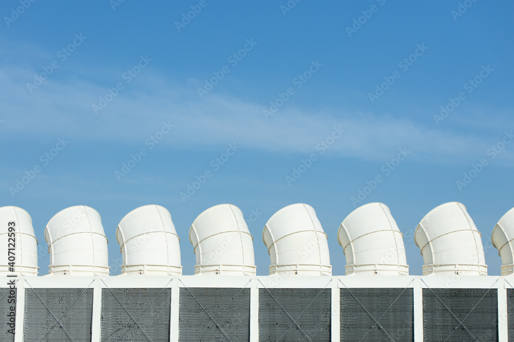 HVAC Air cooling tower outdoor large scale air conditioner chilling ...