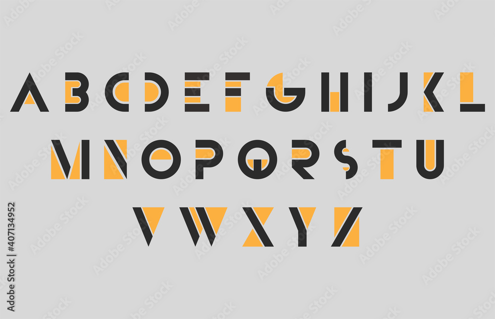 alphabet lettering a to z font family Stock Vector | Adobe Stock