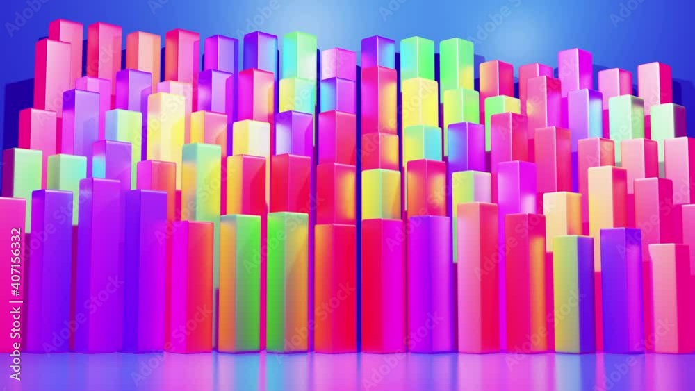 abstract infographics from multi-colored columns in rows, beautiful ...