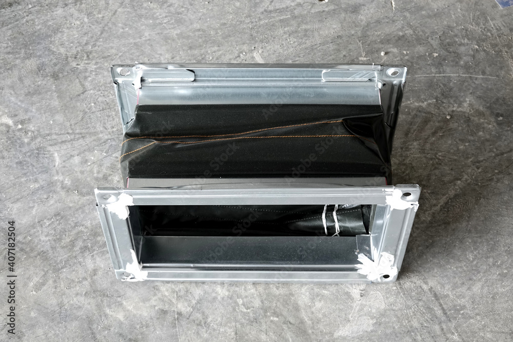 Air ducts and canvas for connection to the front of the air system, ahu ...