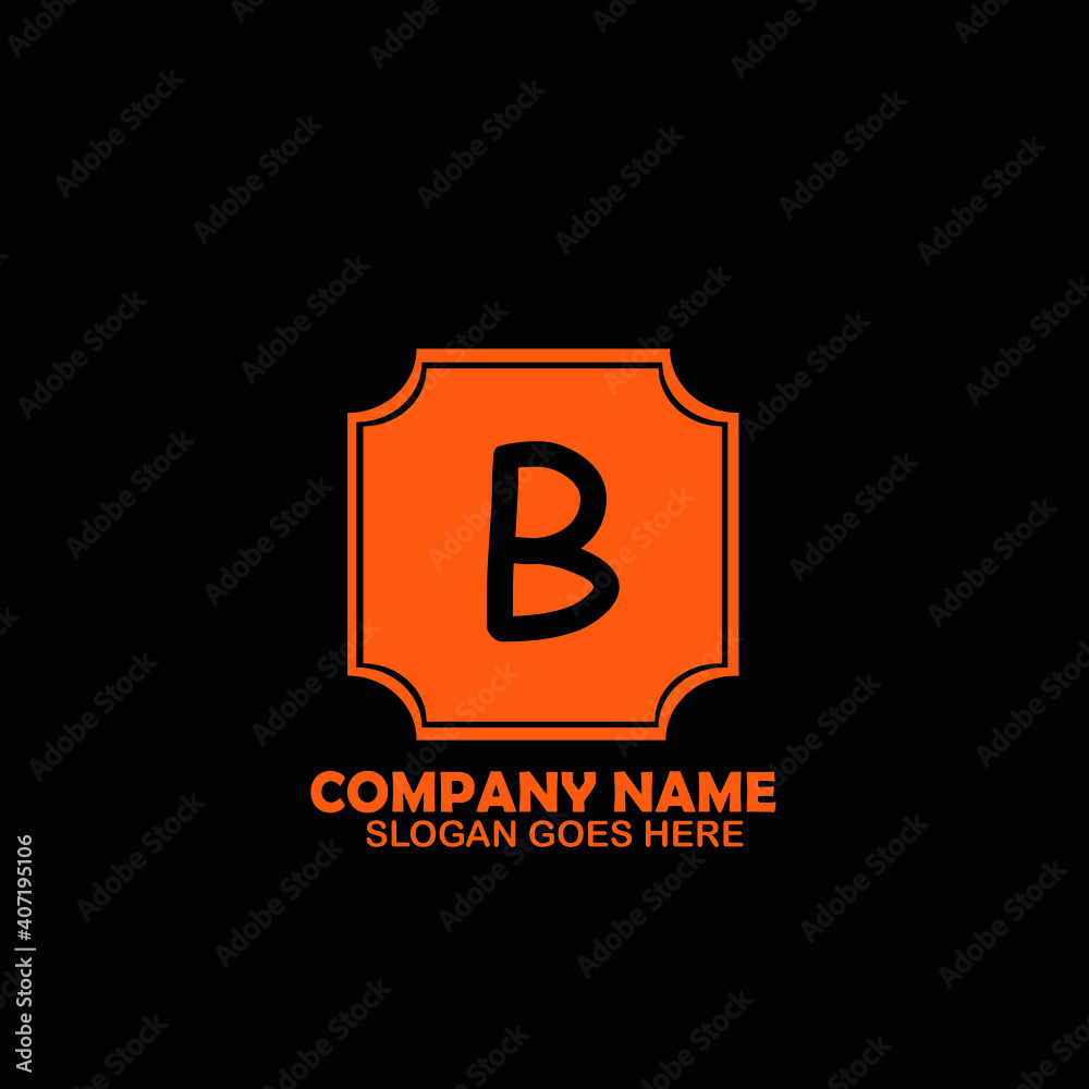 Initial B Letter Logo Design Vector Template Graphic Alphabet Symbol