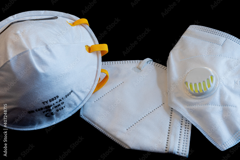 FFP2 Maske Corona Pandemie Maßnahmen Stock Photo | Adobe Stock