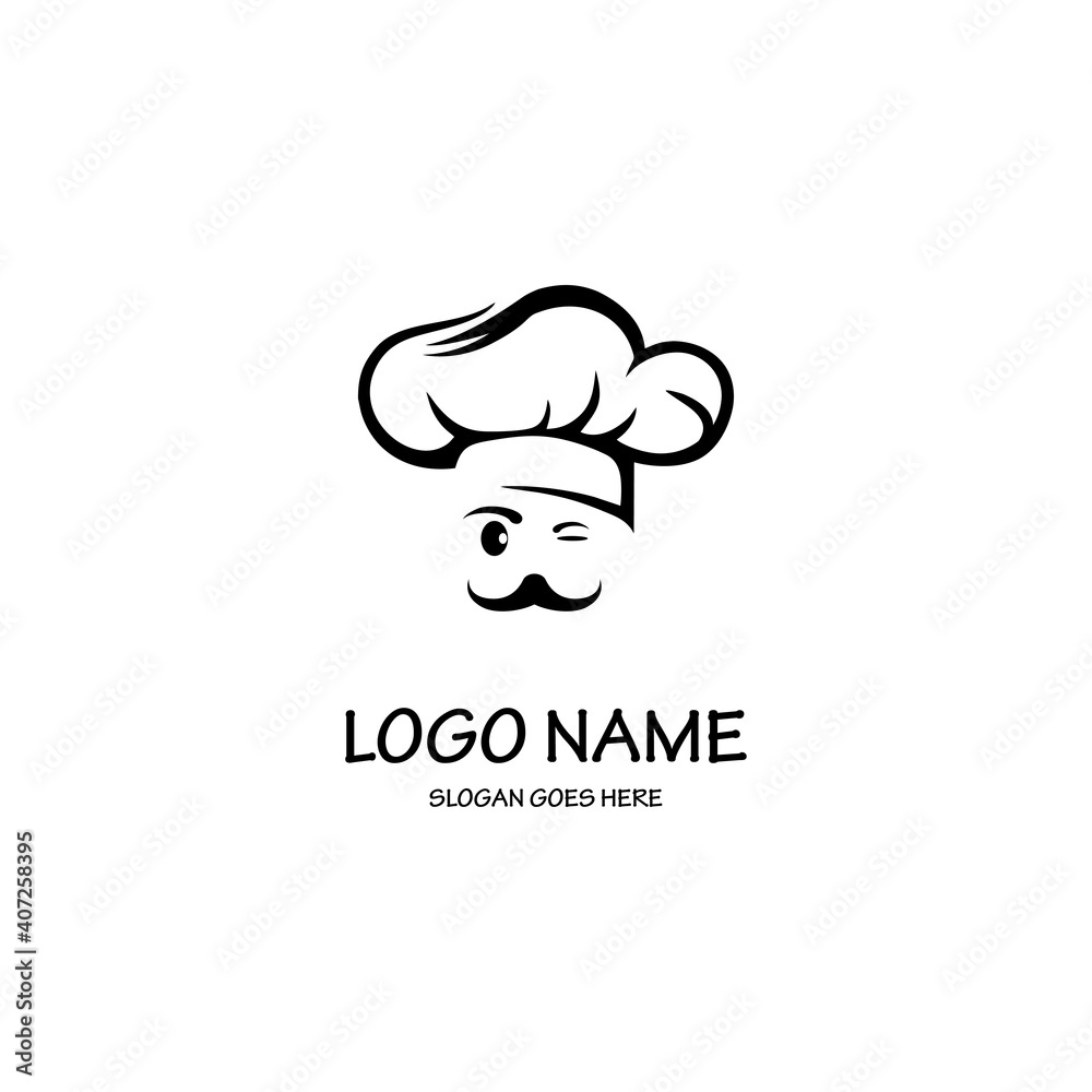 chef hat vector logo. chef hat logo vector illustration. restaurant ...