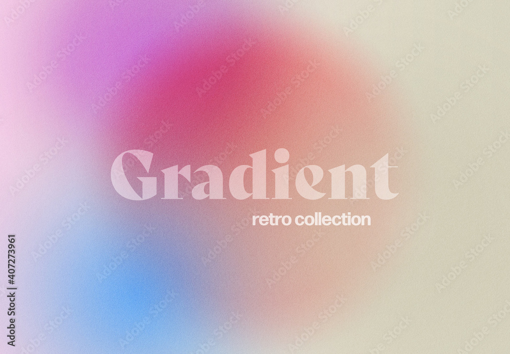 Retro Gradient Textures Art Kit Stock Template | Adobe Stock