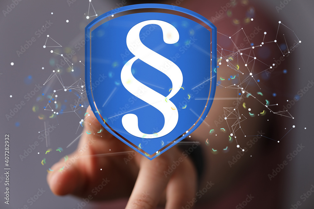 Symbol of Law and Justice - Paragraph / section sign Stock Photo ...