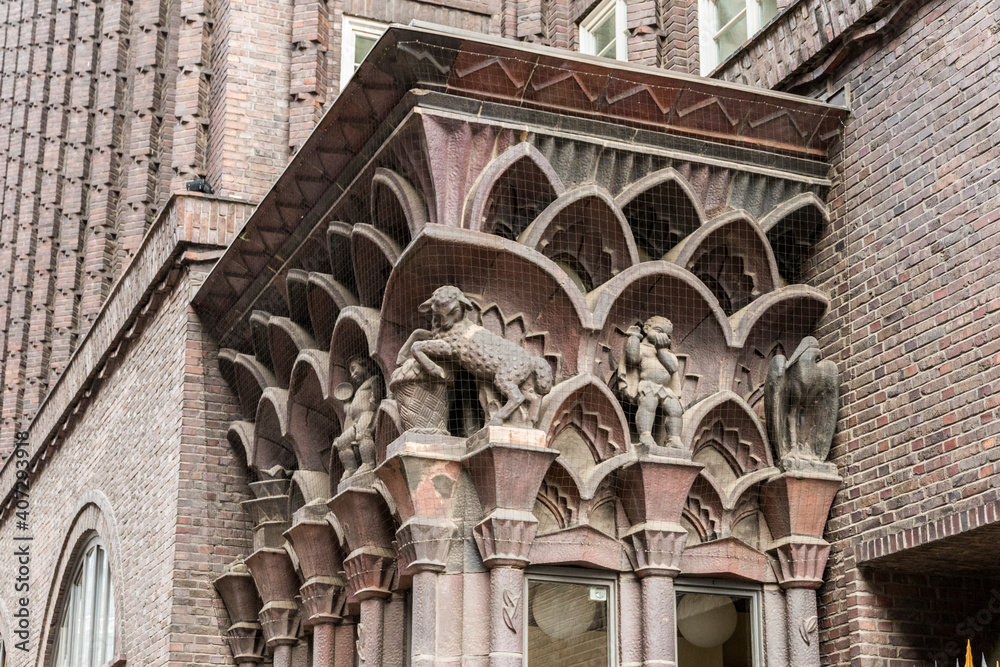 Hamburg, Germany. The Chilehaus (Chile House), an exceptional example ...