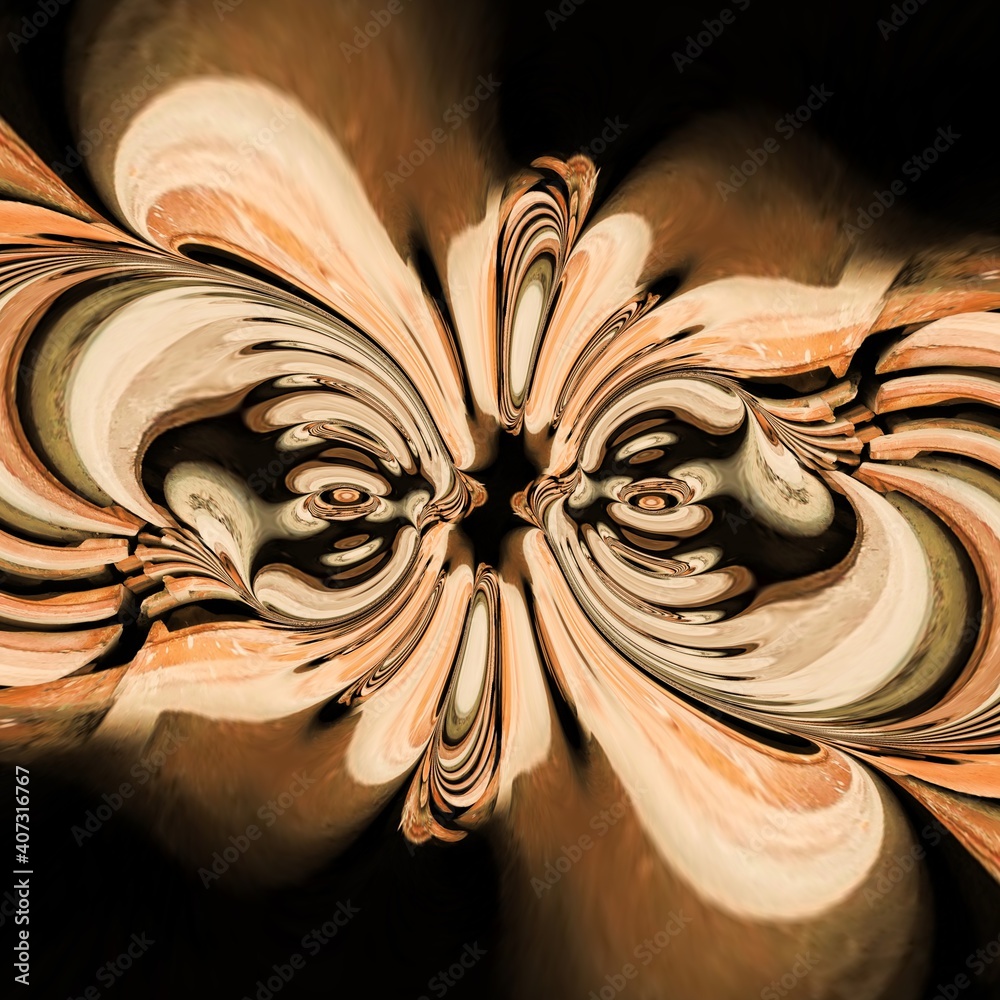 stack of traditional clay terracotta tiles patterns and 3D illustration ...