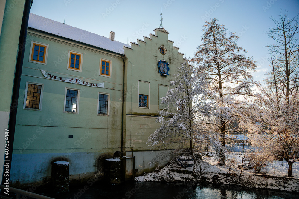 Old Krizik Hydroelectric Power Plant and Museum, waterfront buildings ...