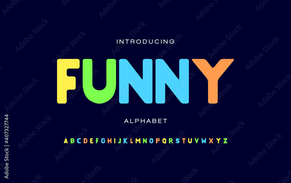 Funny alphabet fonts. Letter for a design, poster, banner, etc. Vector ...