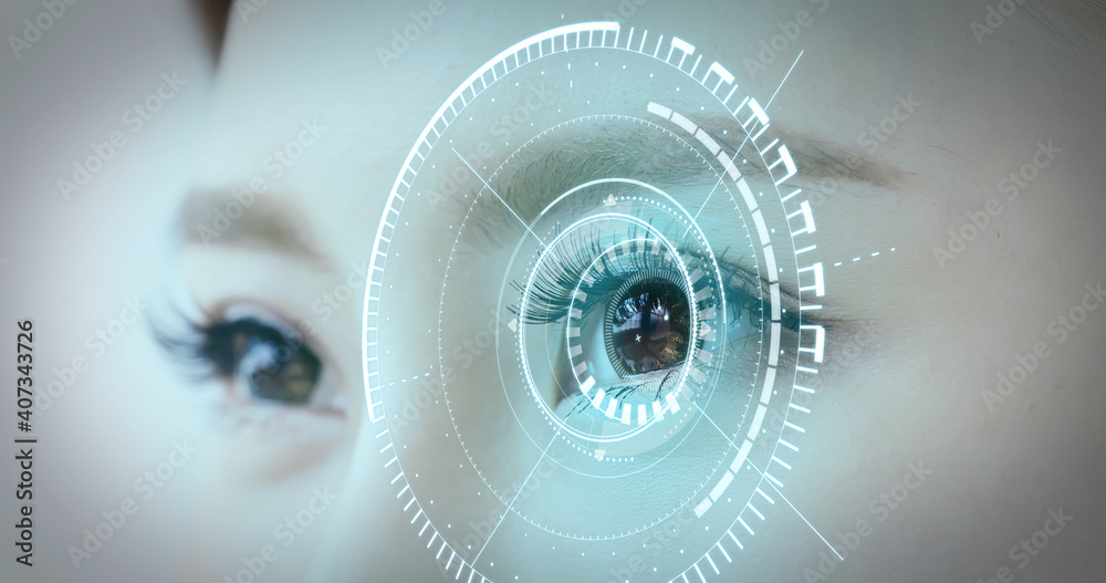 Human eye futuristic system concept Stock Photo | Adobe Stock