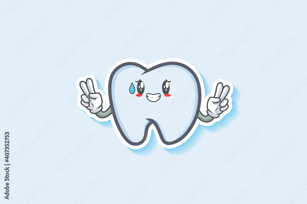 NERVOUS, PHEW, DISAPPOINTED, RELIEVED Face Emotion. Double Peace Hand ...