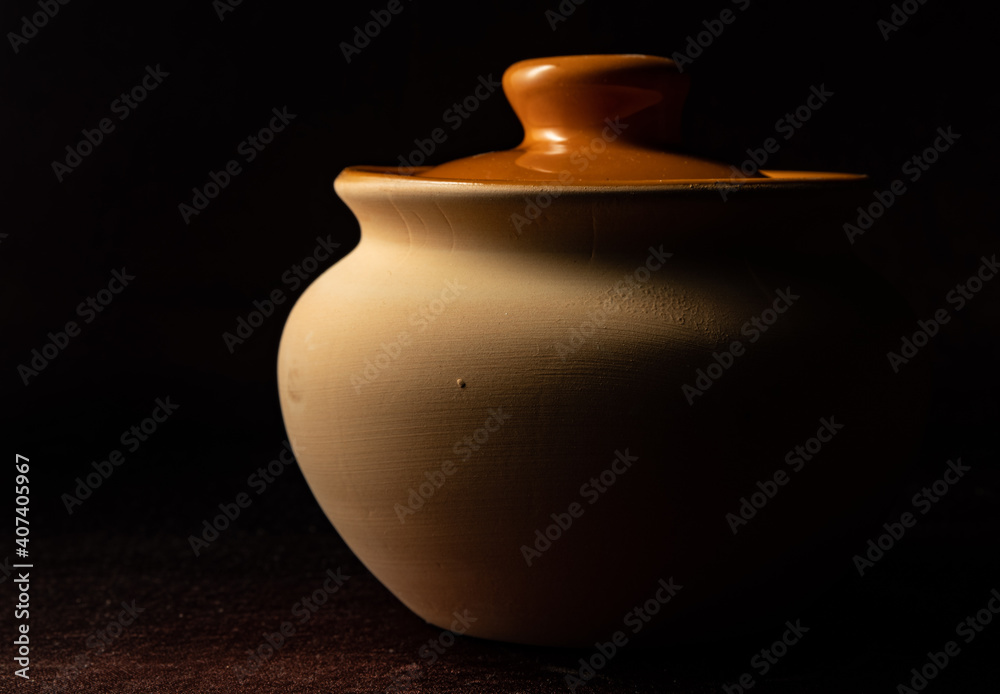 brown clay pot, pot. Type of clay pot. Stock Photo | Adobe Stock