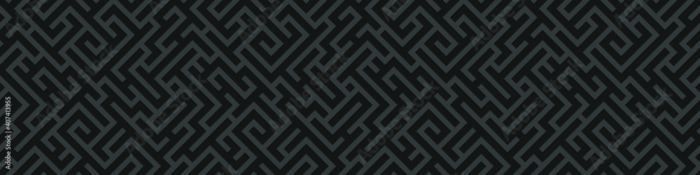 Vector geometric seamless illustration with maze. Infinity background ...