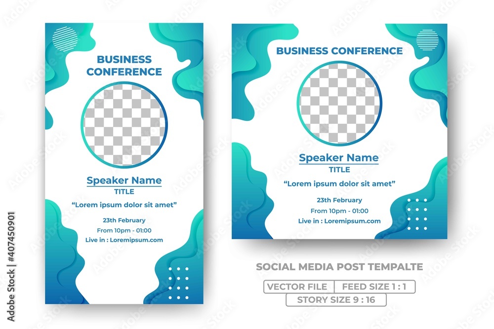Set Of Editable Square Banner Template Business Conference Event set-of-editable-square-banner-template-business-conference-event