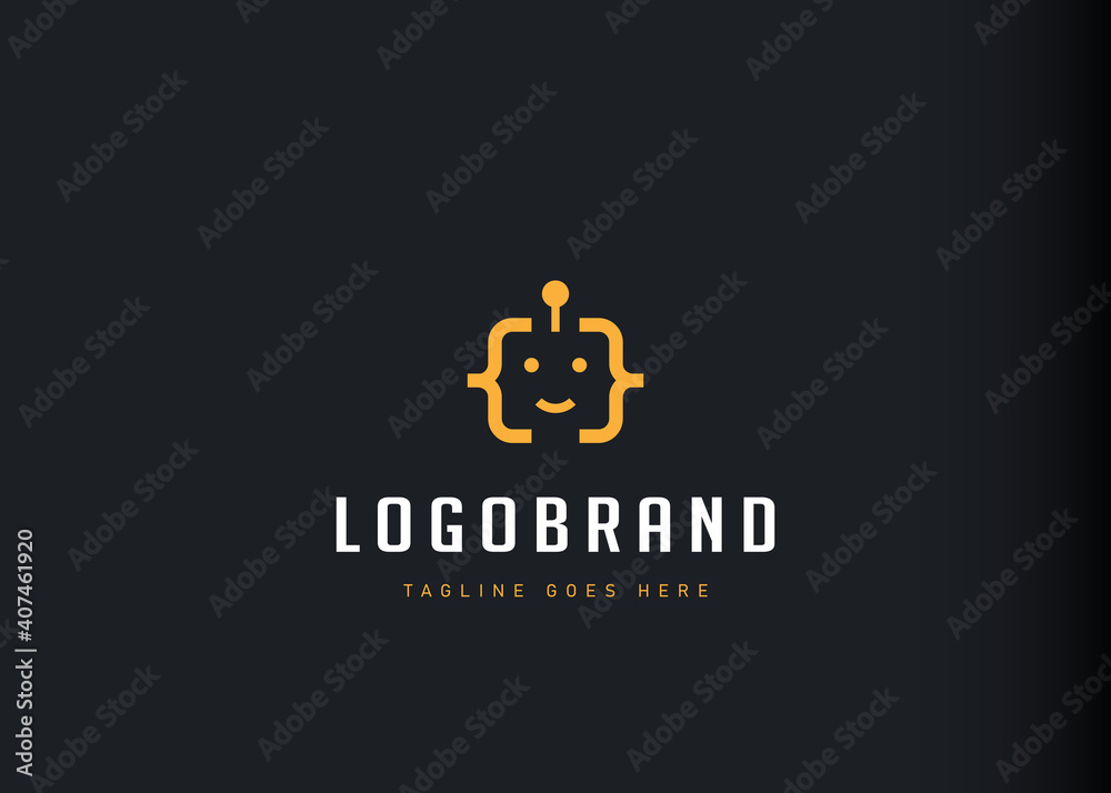Coding logo design inspiration. Vector illustration of curly bracket ...