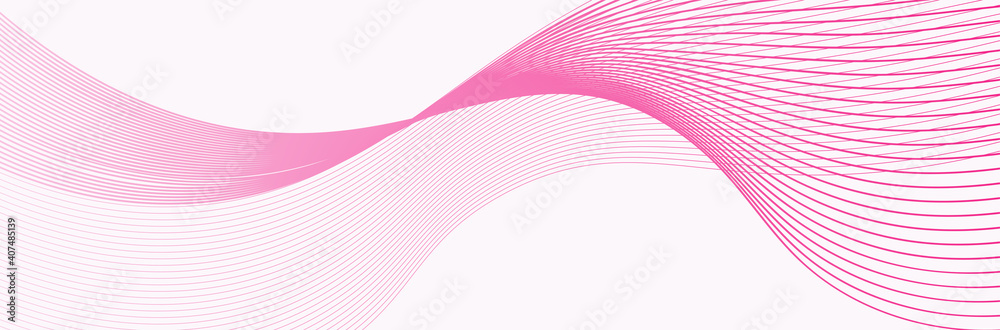 white background with pink line wave Stock Vector | Adobe Stock
