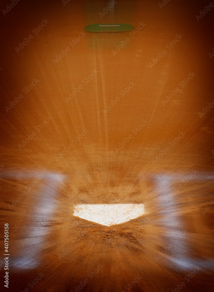 Baseball Dirt With Chalk