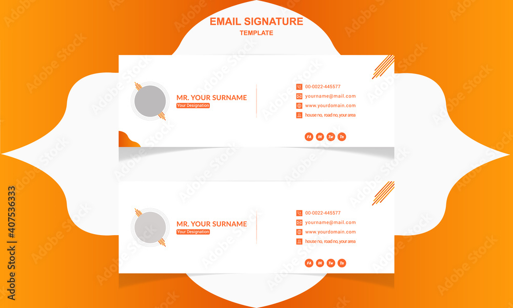 Email Signature template. Corporate and Creative email Signature ...