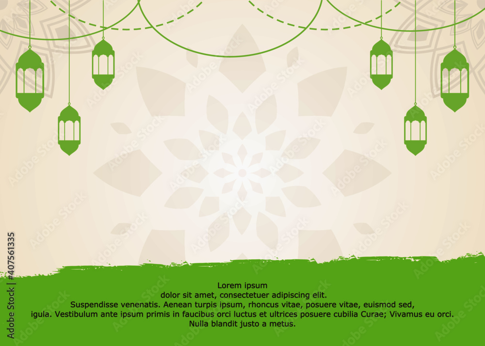 Islamic background design Stock Vector | Adobe Stock