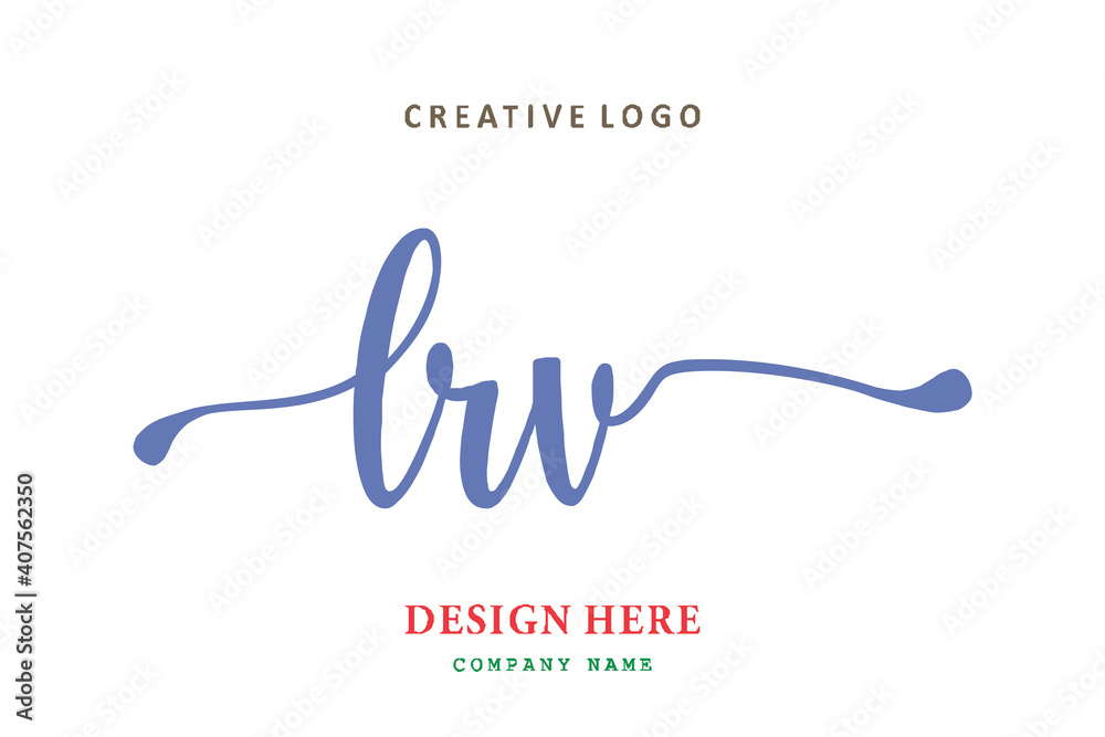 LRV lettering logo is simple, easy to understand and authoritative ...