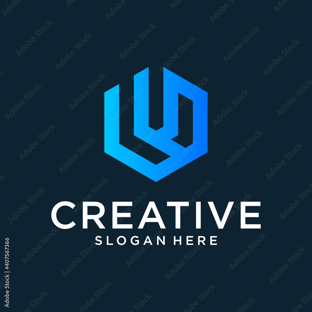 Initial of U logo design inspiration Stock Vector | Adobe Stock