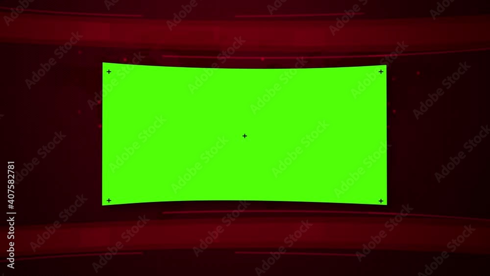 Mainstream Media 4K Background with Green Screen Large LED. Social ...