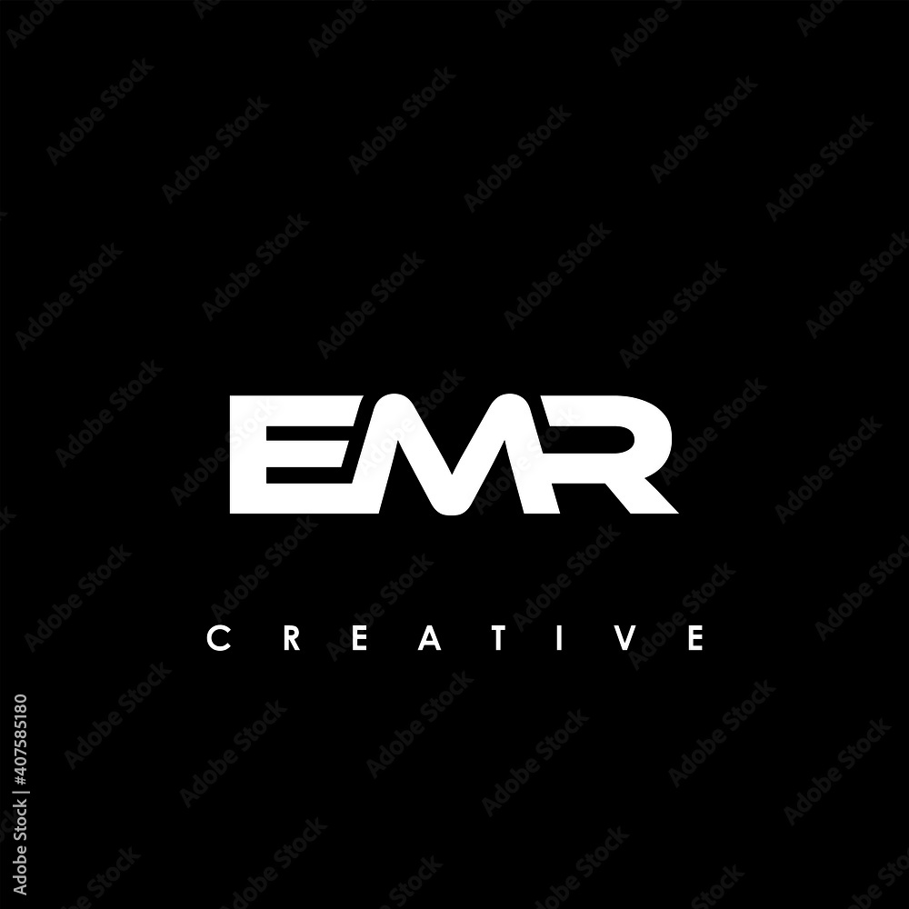 EMR Letter Initial Logo Design Template Vector Illustration Stock ...