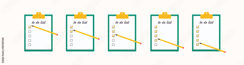 To do list or planning in a week concept. Weekly tasks. Bucket list ...