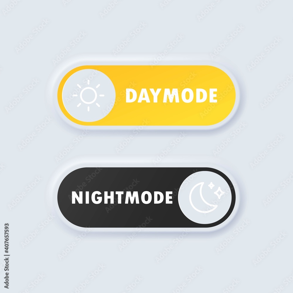 Vetor de Day night switch. Day Mode and night mode switch button ... Vetor de Day night switch. Day Mode and night mode switch button ...