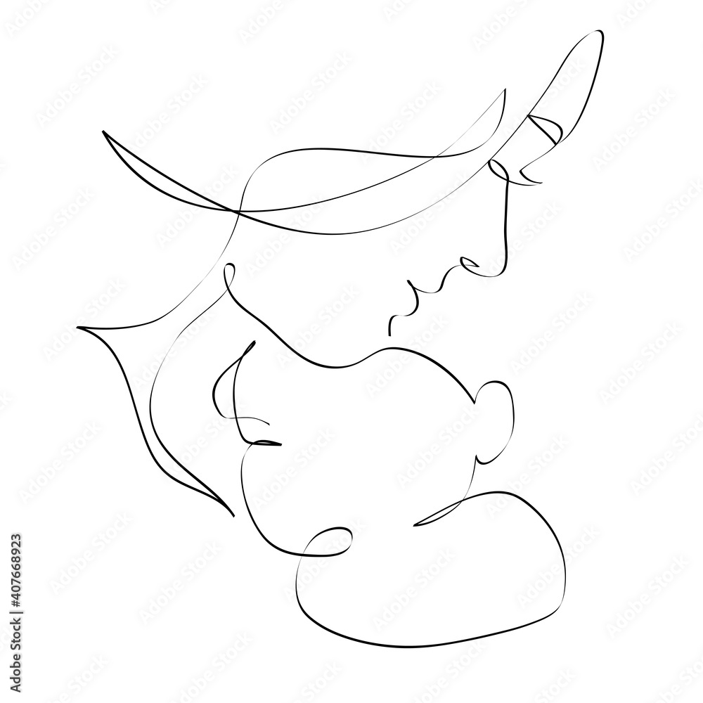 Mother carying of her newborn baby. Woman embracing newborn child ...