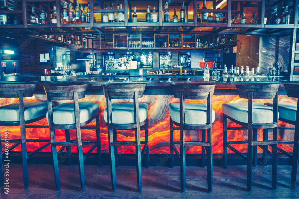 Cafe interior modern design: pub comfort furniture for socializing ...