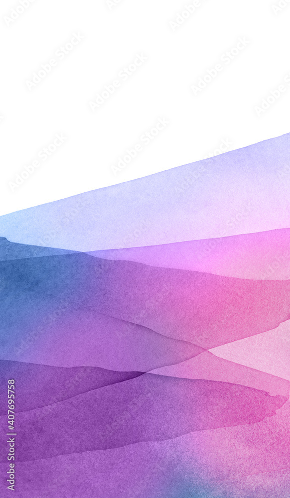 Abstract Landscapes poster. contemporary art print templates. Blue ...