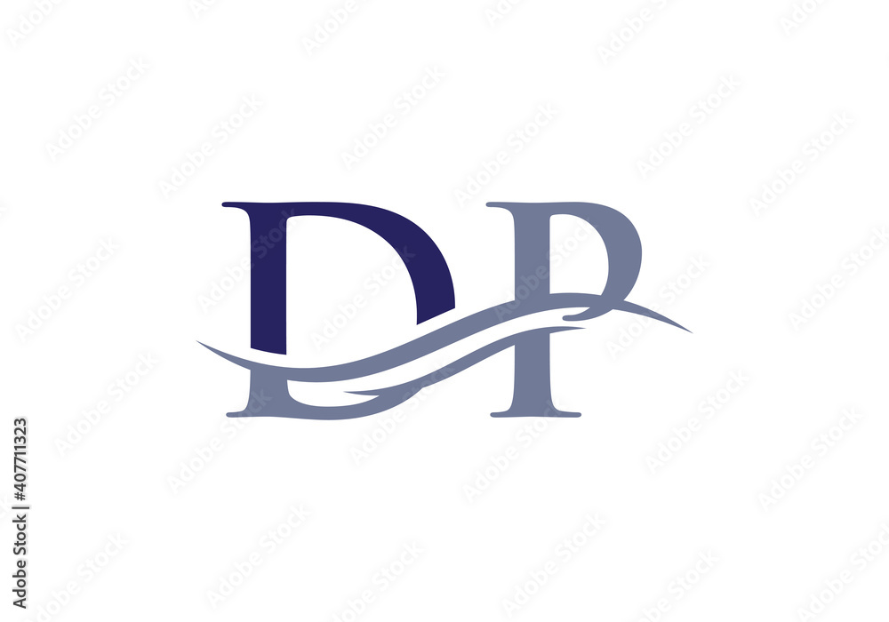 Initial Letter DP Linked Logo for business and company identity. Modern ...
