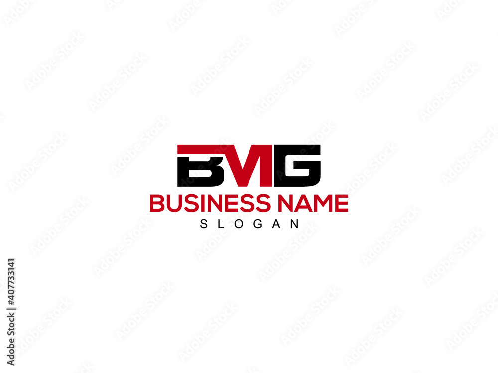 Letter BMG, BMG Logo Icon For Business Stock Vector | Adobe Stock