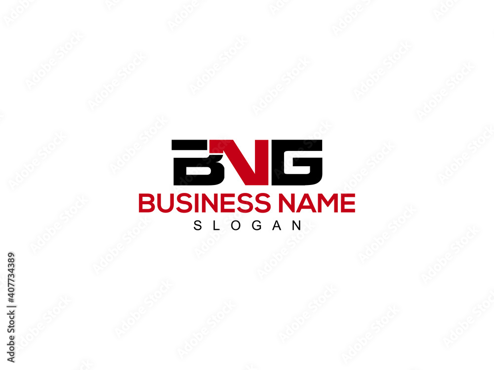 Letter BNG Logo Design For All Kind Of Use Stock Vector | Adobe Stock