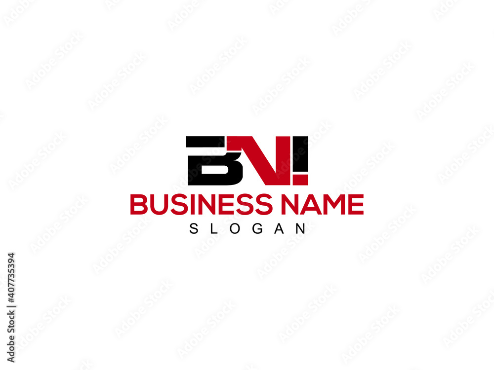 Letter BNI, BNI Logo Icon For Business Stock Vector | Adobe Stock