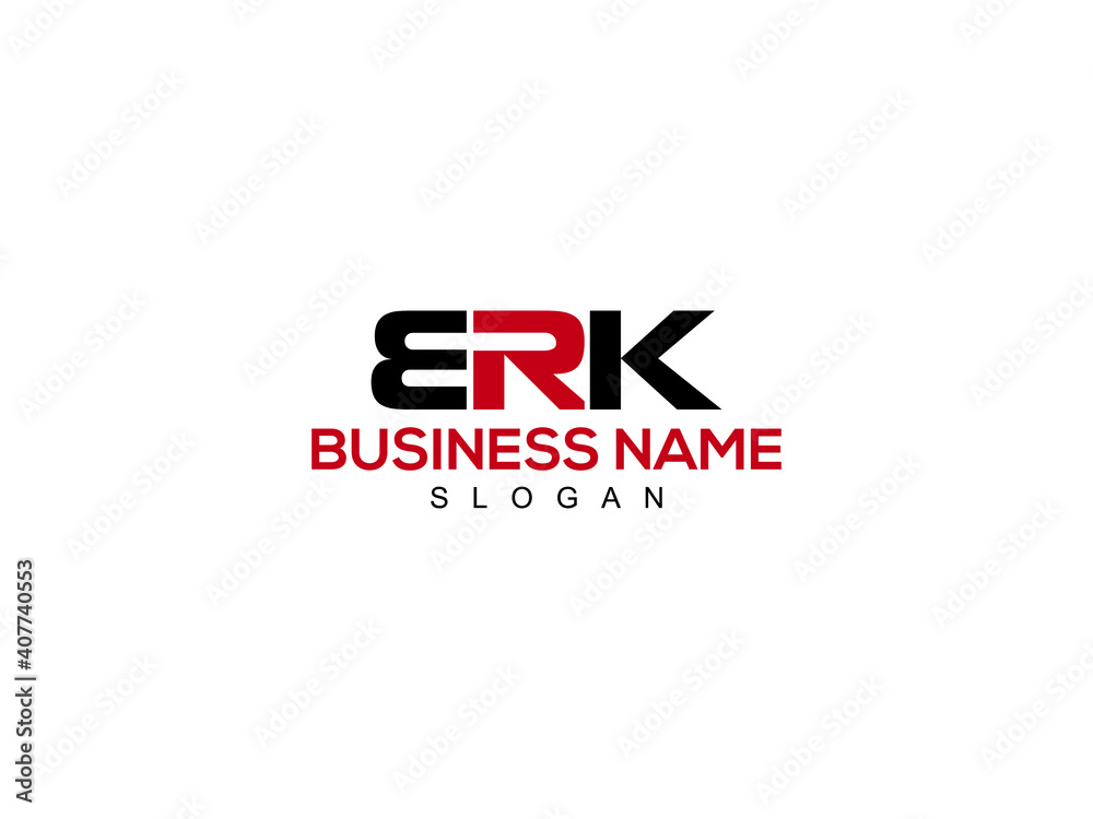 Vetor de BRK Logo And Illustrations Design For New Business do Stock ...