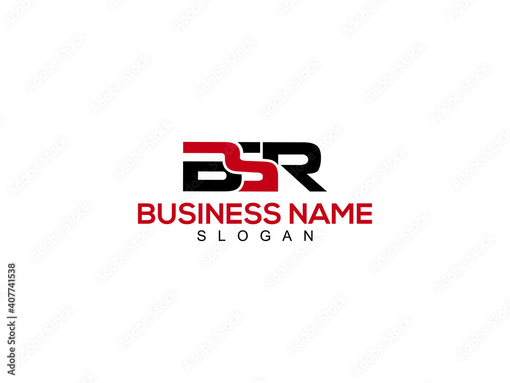 BSR Logo And Illustrations Design For New Business Stock Vector | Adobe ...
