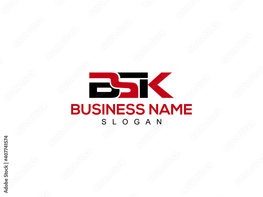 BSK Logo And Illustrations Design For New Business Stock Vector | Adobe ...