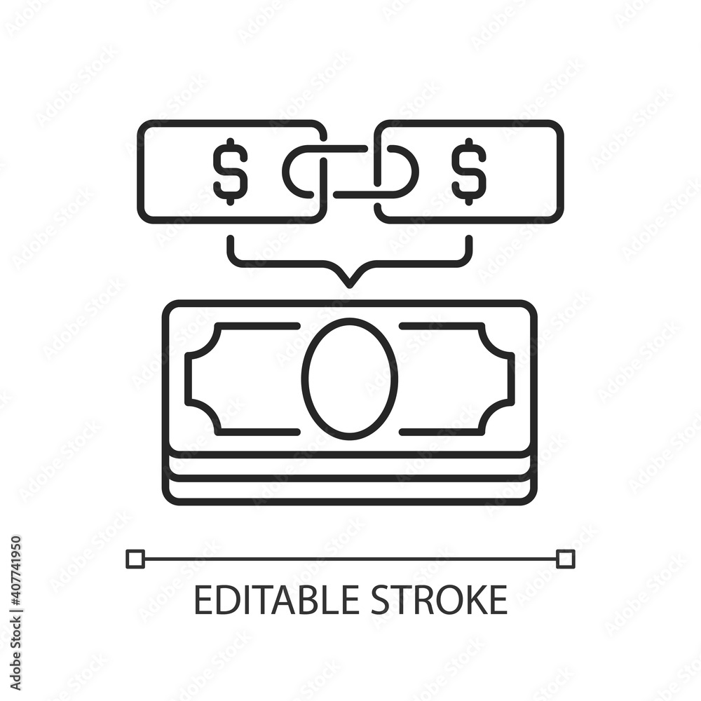 Parlay linear icon. Single sports wager. Combo and multi bet. Wagers ...