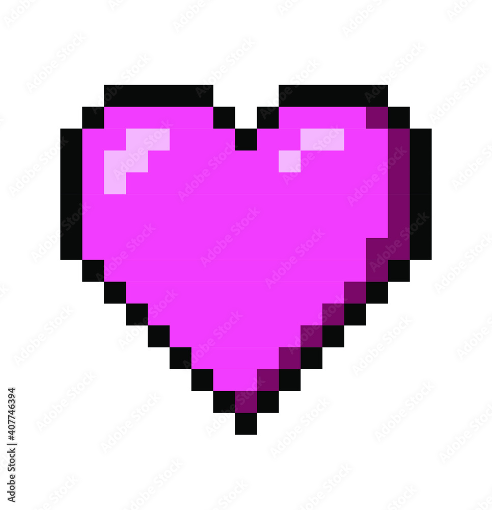 8 Bit Heart Vector