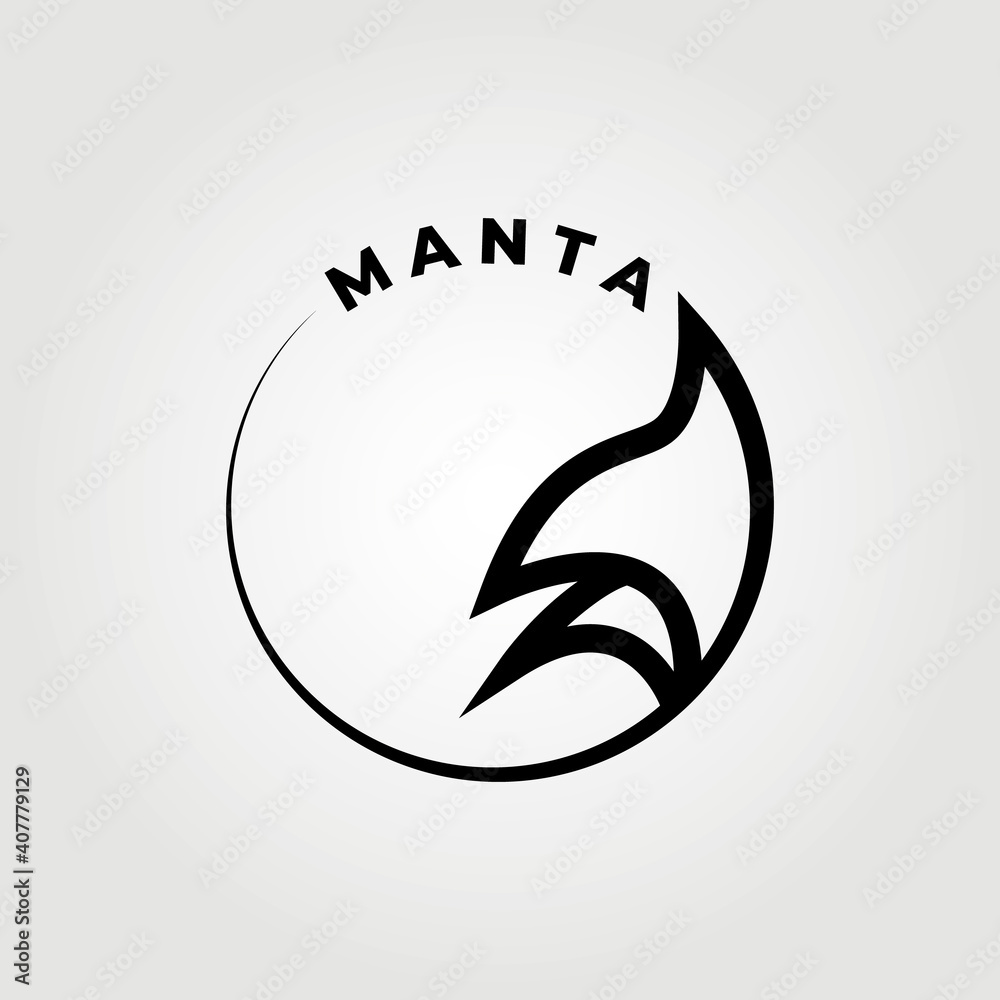 Manta, Stingray, manta fish logo vector illustration design graphic ...