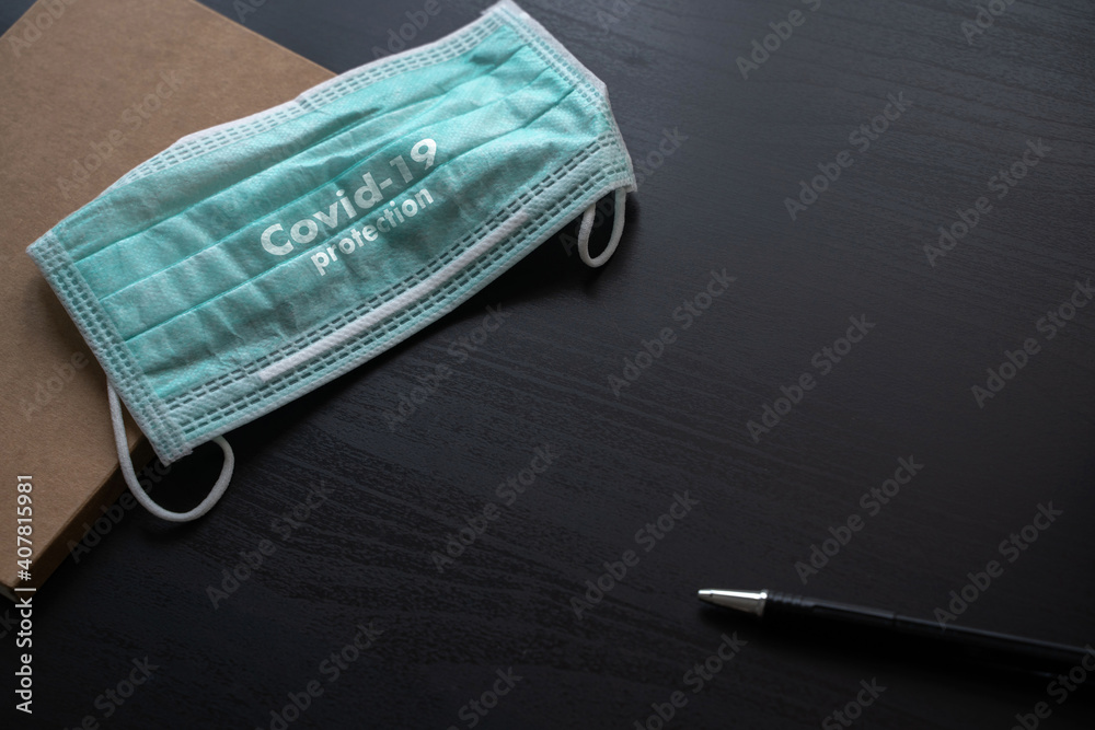 mask protection corona COVID-19 Anti virus masks and hand sanitizer gel ...