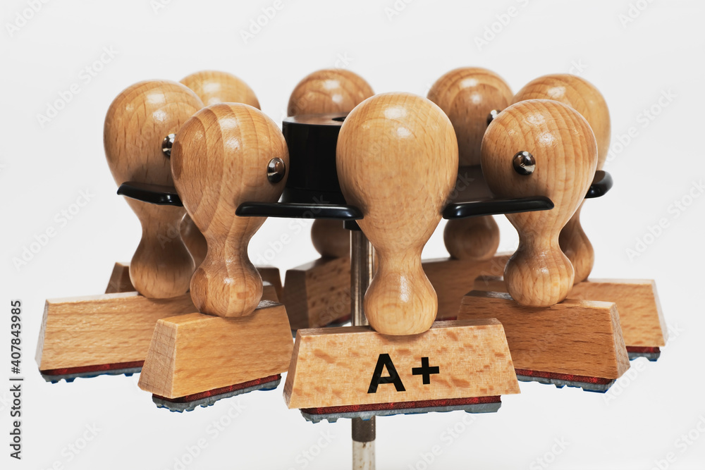 Stempel A plus Stock Photo | Adobe Stock