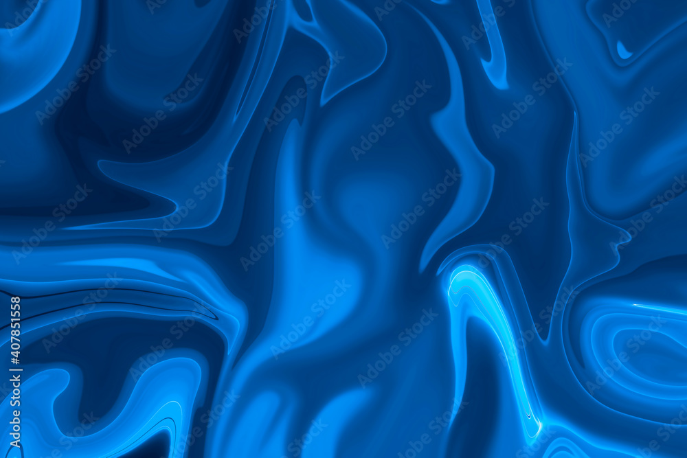 Abstract blue wave fluid texture background. Blue liquify background ...