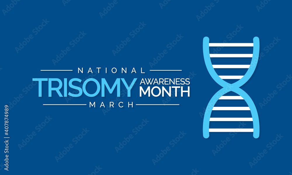 Vecteur Stock Vector illustration on the theme of Trisomy awareness ...