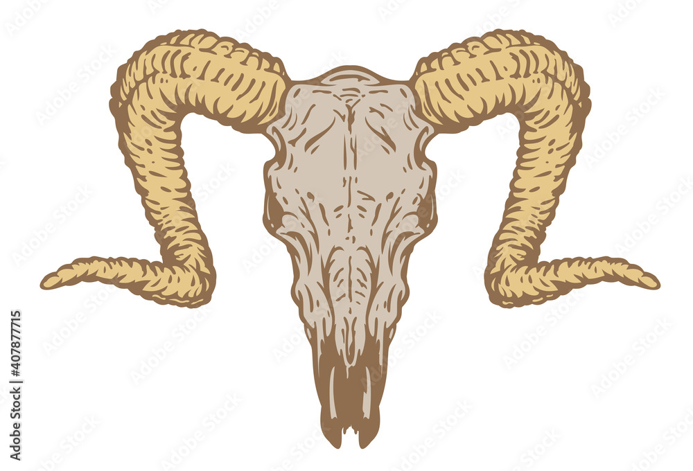 Goat Skull Design