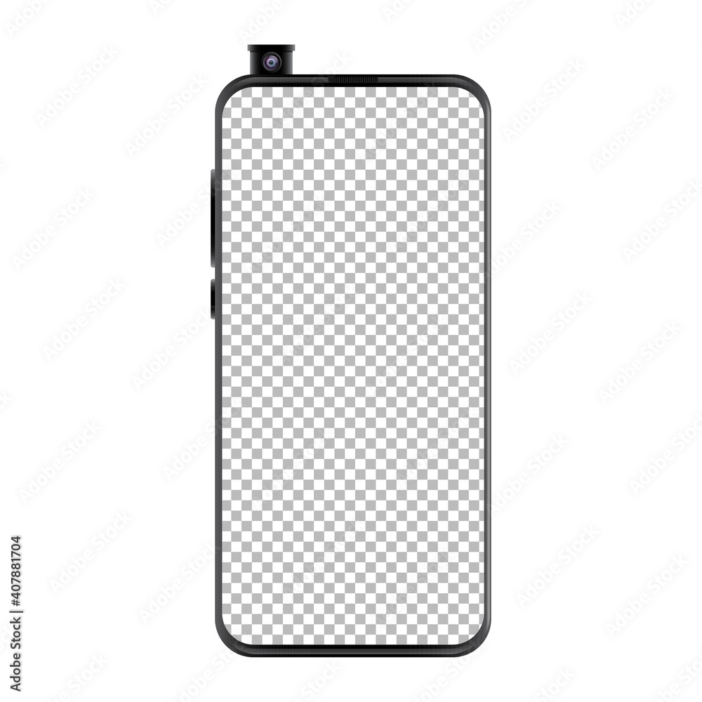Smart Mobile phone transparent PNG mockup, Smart Mobile phone with a ...